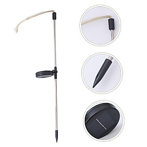 DOITOOL Fiber-Optic Lights Led Street Lights Outdoor Solar Garden Lights Solar Pathway Lights Solar Lights for Outside Garden Street Lights Insert into The Ground Fiber Optic Light