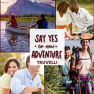 Truvelli Insulated Wine Tote Bag: Portable 2 Bottle Cheese Waterproof Black Canvas Carrier Picnic Kit - Stopper Attachment, Plus Wooden Charcuterie Board