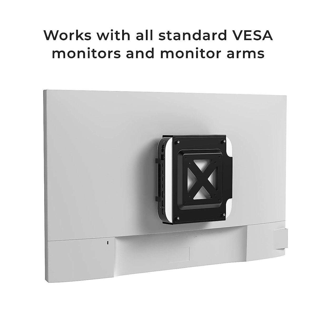 HumanCentric Dual Mac Mini Mount - VESA Compatible, Behind Monitor Arm
