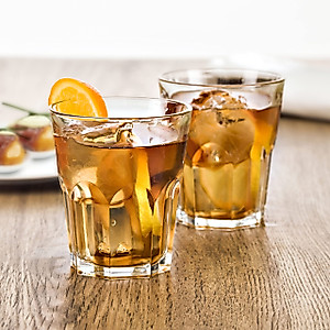 Fortessa Basics Chez Bistro Everyday 12 Pack Set Glassware Kitchen and Barware Great for: Beer, Cocktails, Water, Juice, Iced Tea, Soft Drinks., Cooler Glass, 16 Ounce