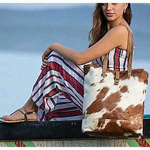 Myra S1285 Chestnut Hair On Tote Bag, Brown, One Size