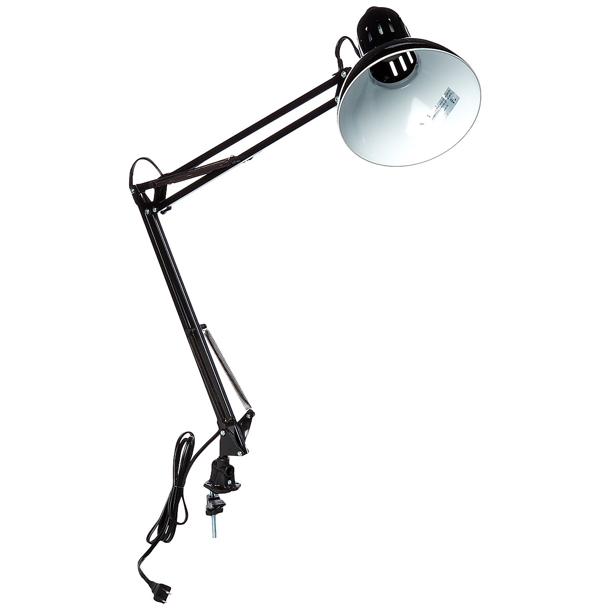 Lite Source LS-105BLK Swing-ARM Desk LAMP, Black