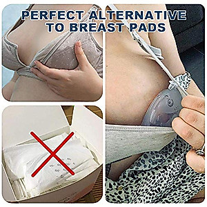 haakaa Ladybug Breast Milk Collector - Soft Breast Shells | Wearable Nursing Cups | Breastmilk Saver| Letdown Catcher for Pumping,Breastfeeding Moms,Protect Sore Nipples(Silicone 2.5 oz/75 ml,2PK)