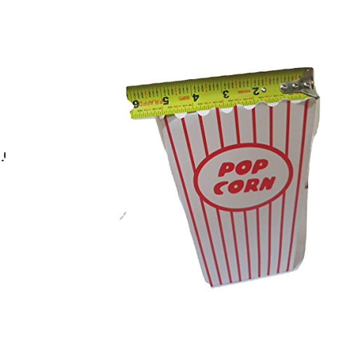 Large Red and White Popcorn Boxes for Parties - 50 Pack