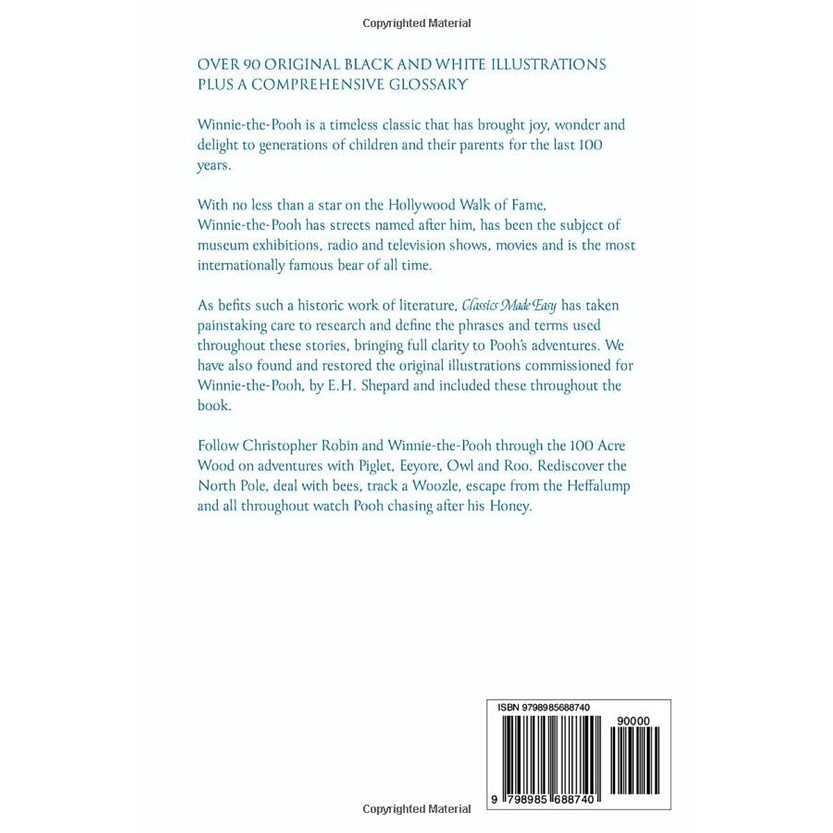 Winnie-the-Pooh (Classics Made Easy): Unabridged, with Original Illustrations and Comprehensive Glossary