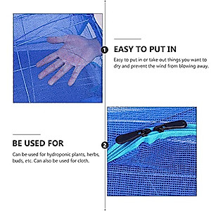 BESPORTBLE 2pcs Drying Net Dish Drying Rack Outdoor Tools Fruit Plants Drying Cage Food Dehydrator Rack Hanging Dry Net Foldable Drying Net Hanging Vegetables Drying Net Multi-Layer Net