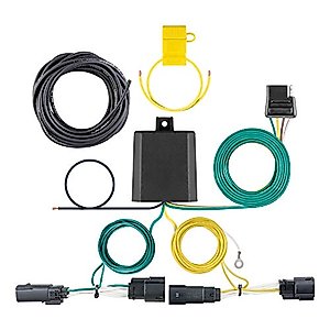 CURT 56351 Vehicle-Side Custom 4-Pin Trailer Wiring Harness, Fits Select Ford Fusion , Black