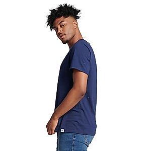 Russell Athletic mens Performance Cotton Short Sleeve T-Shirt, navy, 4XL