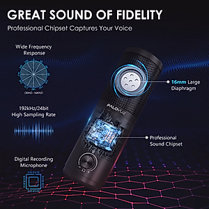 PALOVUE USB Computer Microphone, Condenser Microphone for PC, Gaming, Podcast, with Noise Cancelling Instant Mute, Volume Control, Headphone Output Streaming Mic for Recording Vocals YouTube