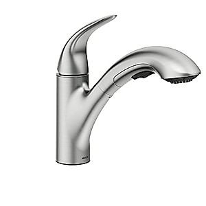 Moen Medina Spot Resist Stainless One-Handle Pull Out Kitchen Faucet, Kitchen Sink Faucets with Pullout Sprayer Featuring Power Boost for a Faster Clean, 87039SRS