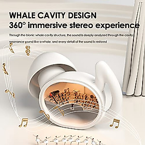 Xmenha Sleep Earbuds Noise Cancelling for Sleeping Bluetooth Headphones Ultra Smallest Invisible Mini Hidden Wireless Ear Buds for Side Sleepers Quieton Tiny Sleepbuds Stereo HiFi Sound Earphones