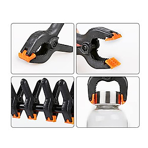 MOUNTDOG Backdrop Spring Clamps 8 Pack, 4.5 inch Heavy Duty Clips for Backdrops Stand, Background Muslin, Canvas, Paper, Chromakey Screen, Photo Studio, Woodworking