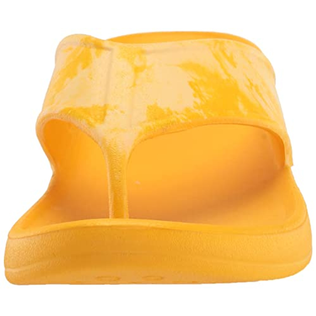 BZees Womens Villa Print Thong Yellow Tie Dye 9 M