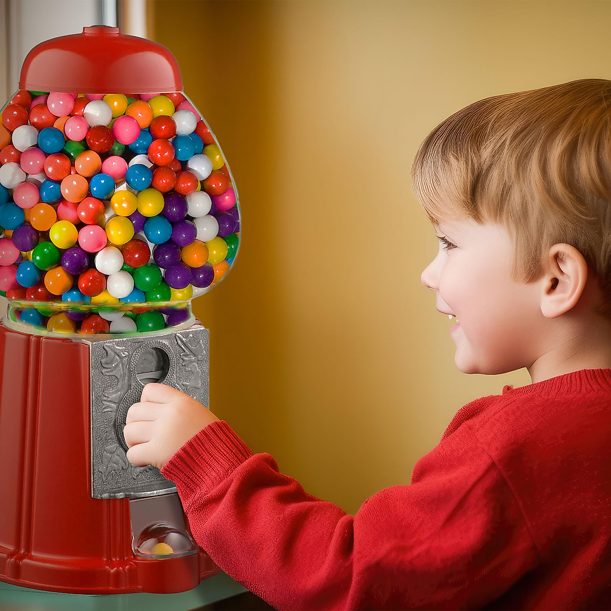 6270 Great Northern 11" Junior Vintage Old Fashioned Candy Gumball Machine Bank Toy - Everyone Loves Gumballs!