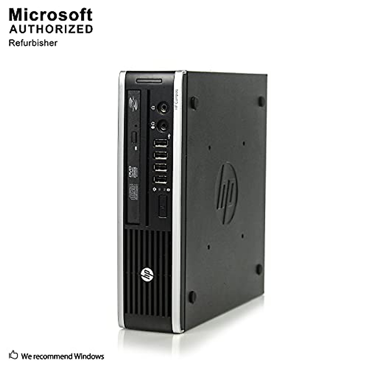 HP Elite 8300 Ultra Slim Desktop Computer, Intel Quad Core i5-3470S CPU, 8GB DDR3, 500GB HDD, USB 3.0, Windows 10 Pro (Renewed)