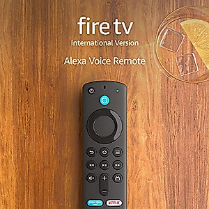 Alexa Voice Remote (International Version) with TV controls, requires compatible Fire TV device