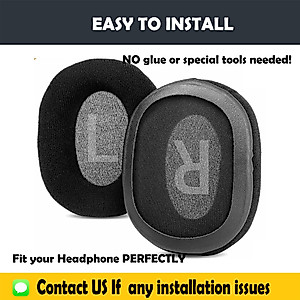 HTINDUSTRY Replacement Earpads Cushion Compatible with Havit H2002D Headset Ear Pads with Soft Fabric&High Density Foam