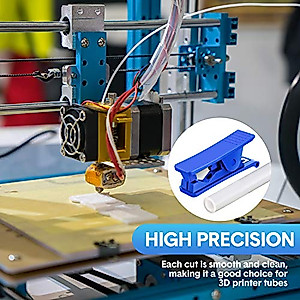 PTFE Plastic Tubing Cutter Hose Tube Cutter Pipe Cutter Accurate Tube Cutting Tool for Nylon PVC PU Tube and Hose Cut up to 3/4 Inch OD Tube (Blue, 3 Pieces)