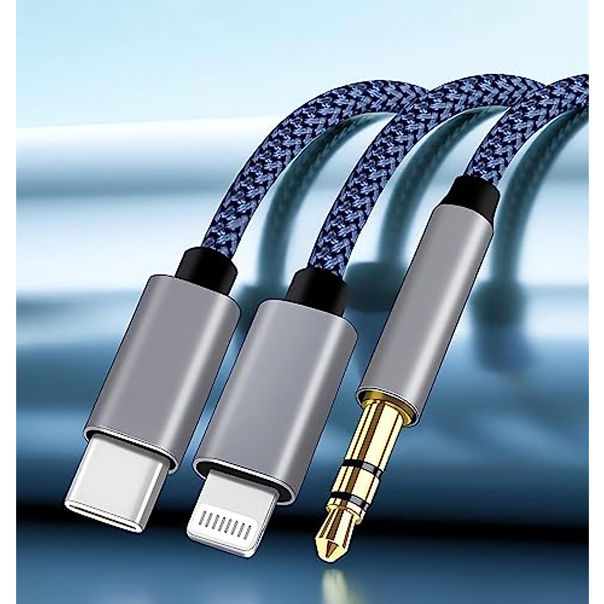 [Apple MFi Certified] Lightning to 3.5 mm Headphone Jack Adapter,iPhone Headphones Aux Audio Dongle + USB Type C to 3.5 mm Jack Female Adapter for iPhone 14 13 Pro Max 12 11 XS XR X 8 7 Samsung S23