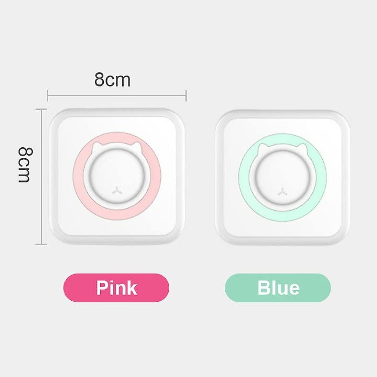 SENOY Portable Mini Thermal Printer, Mini Bluetooth Rechargeable Portable Mobile Printer Compatible with iOS + Android for Print Pictures, Labels, Notes (5 Rolls HD Printing Paper)