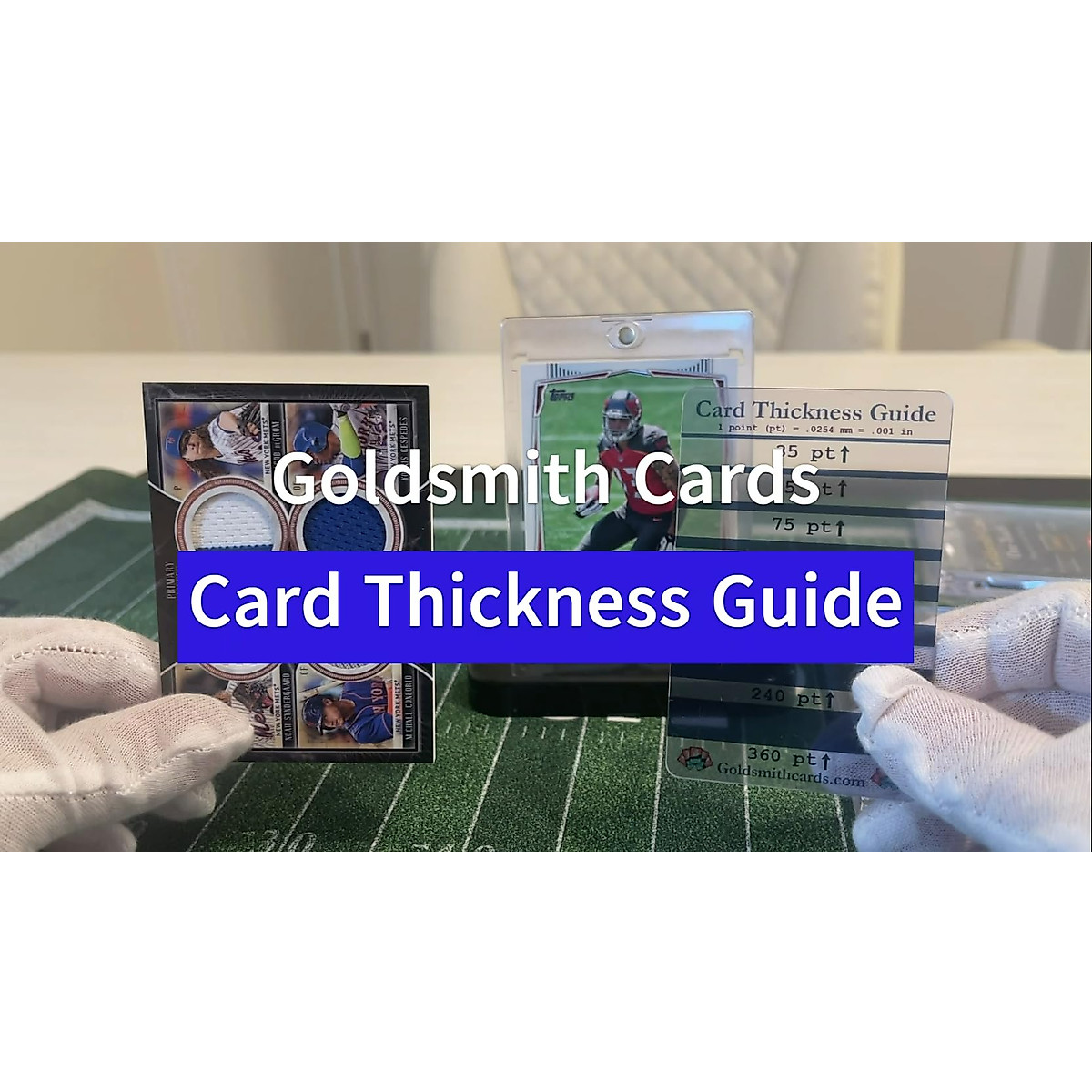 Trading Card Thickness Guide- Measure Thickness of Any Sports Card or Trading Card Safely & Easily