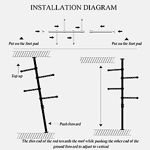 BIFCIOFH Adjustable Clothing Rack, 4-Tier Standing Metal Clothing Rack, Heavy Duty Vertical Pole Garment Rack, Closet Organizer System