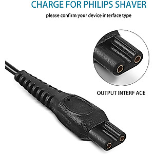 Replacement USB Charger Cable Compatible for Philips Norelco HQ850 5000 7000 3000 4100 6100 7500 8900 9300 9700 Series Beard Trimmer Electric Shaver Razor Charging Cable Power Cord