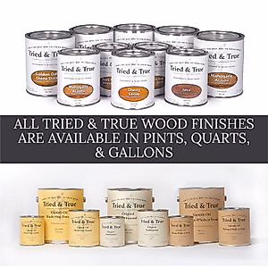 Tried & True Original Wood Finish, 8 oz. - Linseed Oil & Beeswax Blend, Ideal for All Woodwork, Long-Lasting Durability, Food Safe Sealer, Non-Toxic Wood Finish