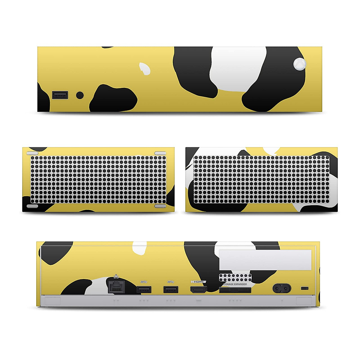 Head Case Designs Officially Licensed Grace Illustration Yellow Leopard Art Mix Vinyl Sticker Gaming Skin Case Cover Compatible with Xbox Series S Console and Controller Bundle