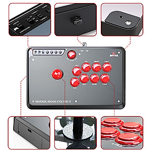 PS5 Fighting Stick PS5 Fightstick MAYFLASH F500 Arcade FightStick joystick and MAGICBOOTS Bundle for PS5 PS4 Compatible PS5, Xbox Series S/X, PS4,PS3, Xbox One, Xbox 360, PC, Switch