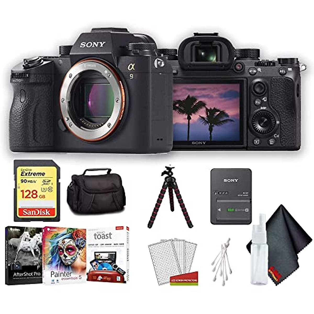 Sony Alpha a9 Mirrorless Digital Camera (Body Only) (International Model) Base Accessory Bundle