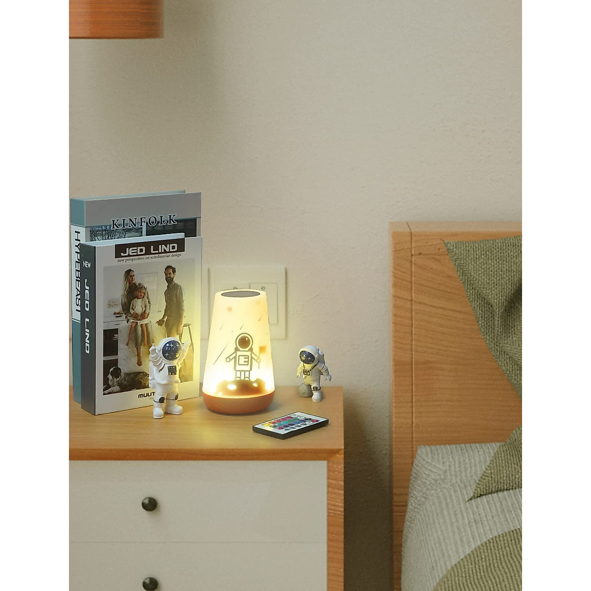 Mostof Space Astronaut Touch Night Light with Remote for Girls Baby Kids Bedroom (Spaceman)
