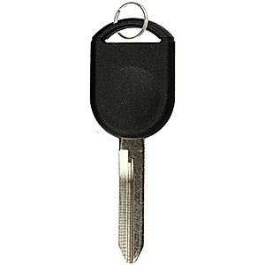 KeylessOption Replacement Uncut Ignition Chipped Car Key Transponder Blank