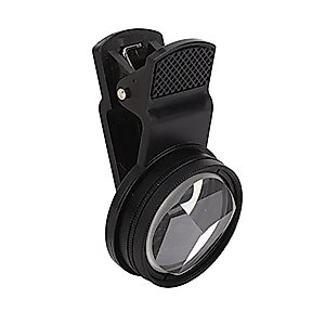 37mm Cellphone Camera Lens Filter, Portable Universal Clip On Three Sided Differentiation Effect Lens Filter, HD Less Light Reflections Phone Lens Filter for Most Smartphone