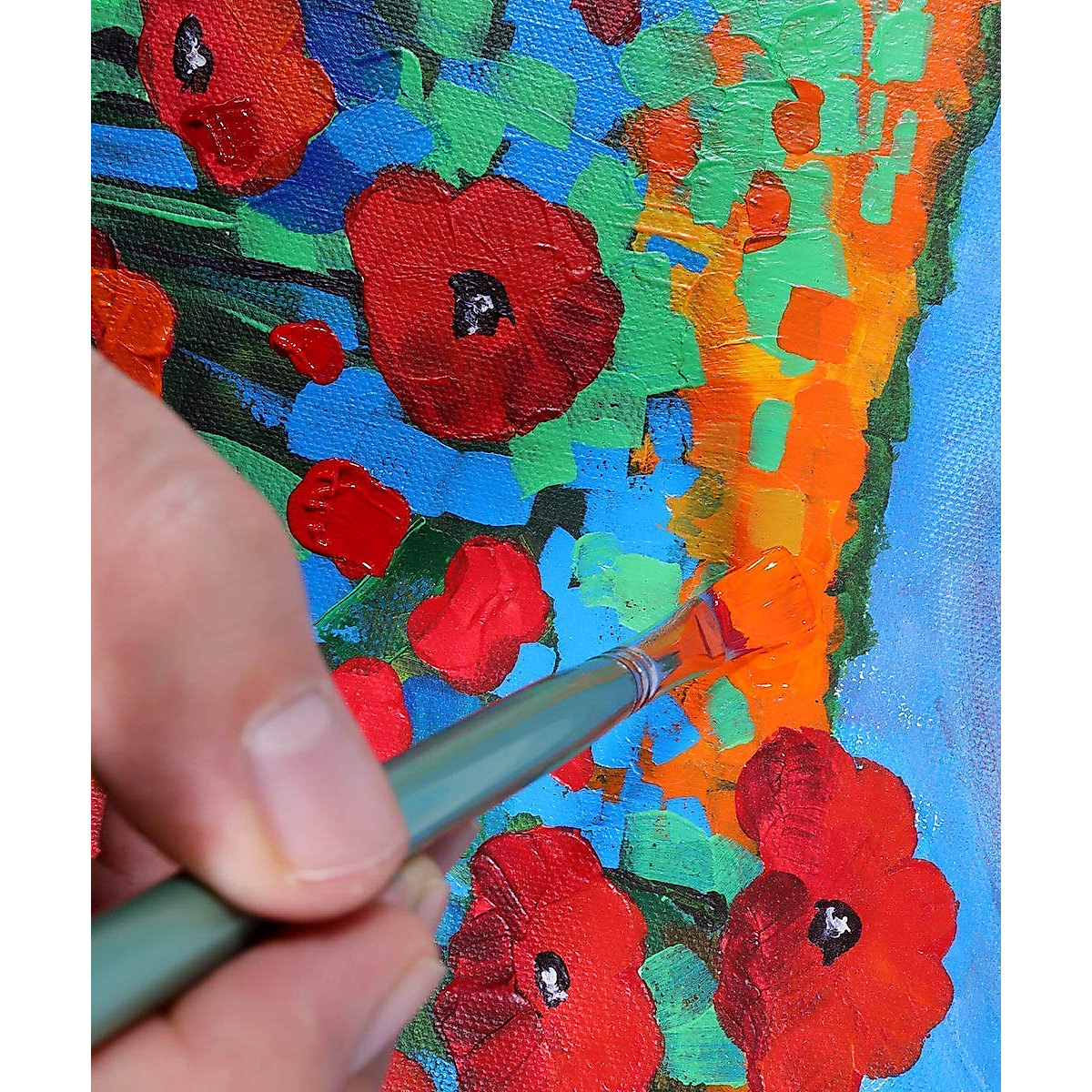 Mont Marte Studio Acrylic Paint Set, 18 Piece, 36ml Tubes. Lightfast Colours with Great Coverage, Ideal for Canvas, Wood, Fabric, Leather, Cardboard, Paper, MDF and Crafts.