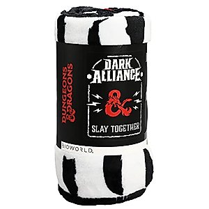 Bioworld Dungeons and Dragons Dark Alliance Dice 48" x 60" Throw Blanket