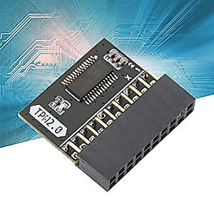 20Pin Encryption Security Module, Perfect Replacement PCB Material Standalone Crypto Processor TPM 2.0 Encryption Security Module Practical for Home