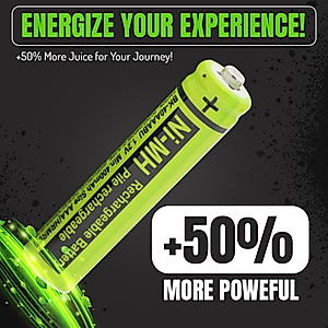 RocketBus 2 BK-40AAABU Replacement 1.2V 400mAh Battery Packs for Panasonic Cordless Phone Handset