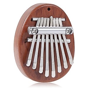 LBingbrother Kalimba Thumb Piano 8 Keys Portable Mini Wooden Finger Mbira with Lanyard Special Gifts for Kids and Adults Beginners