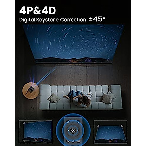 ETOE D2 Pro Projector with Carrying Bag