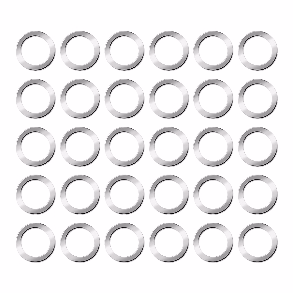 Micro Traders 30PCS Lightweight Tippet Rings Fly Fishing Trout Fishing Line Tippet Leaders Stainless Steel Small Tackle Fishing