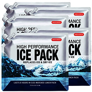 40 Cans Backpack Cooler Leakproof Lightweight Insulated with 5 Ice Pack for Coolers Long Lasting for Lunch Picnic Fishing Hiking Camping Park Beach