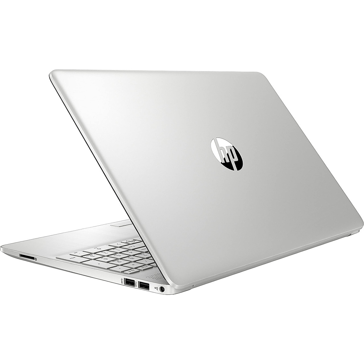 HP Notebook 15 15.6-inch HD Laptop, Intel Celeron N4120 Processor, 8GB DDR4 Memory, 256GB SSD, Webcam, USB Type-C, RJ-45, HDMI, Windows 11 Home, Silver (Renewed)