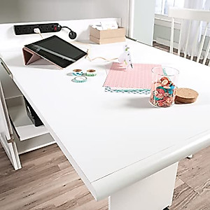 Sauder Miscellaneous Storage Craft & Sewing Armoire, L: 35.11" x W: 21.81" x H: 61.58", Glacier White finish