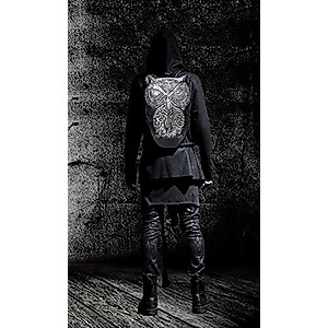 3D Animal Head Backpack, Owl Backpack for Girls PU Leather Graphic Embossed Laptop College Bookbag