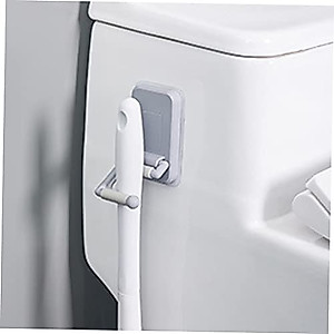 TOKIDNY 3pcs Wall Mop Holder Mop Organizer Coat Hanger Wall Mount Clothing Clothes Rack Heavy Duty Storage Mounted Broom Organizer Over Toilet Organizer Heavy Duty Clothes Hanger Hooks Abs