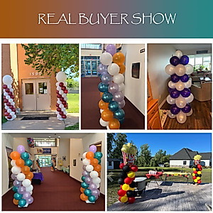 Metal Balloon Column Stand Kit Set of 2, 80 Inch Height Adjustable Balloon Tower Holder for Birthday, Wedding, Baby Shower, Graduation Party Decoration (2 sets)