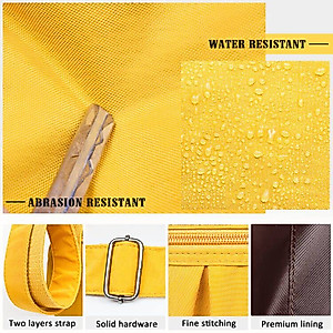 Crossbody Purses for Women Shoulder Handbags Waterproof Nylon Travel Bag Pocketbooks(Yellow)