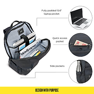 Solo New York Highland Boyd Laptop Backpack, Navy/Black Plaid