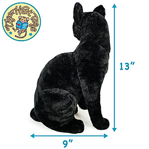 TigerHart Boone The Black Cat - 13 Inch Stuffed Animal Plush